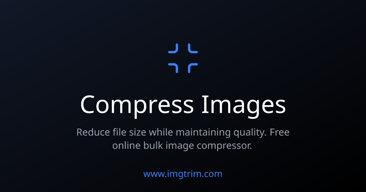 Compress Images Online Free – Reduce File Size Up to 90% | ImgTrim